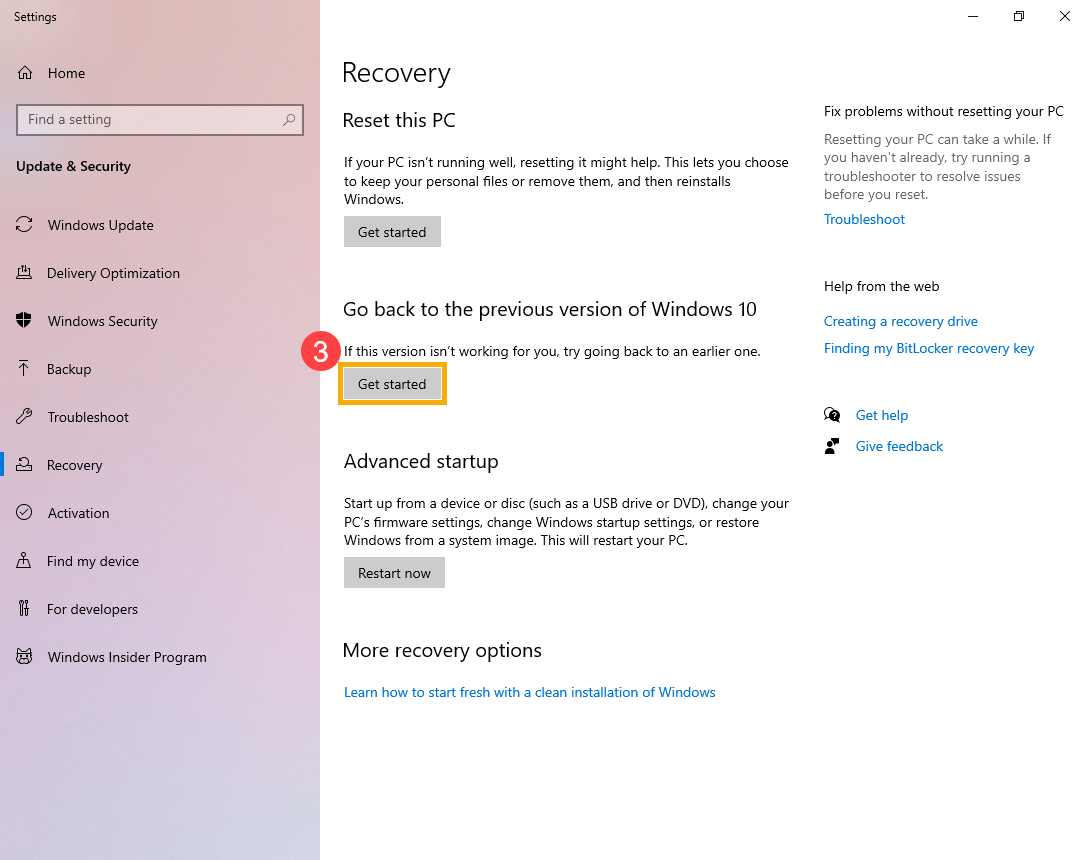 (Windows 11/10 ) How to go back to the previous version of Windows ...